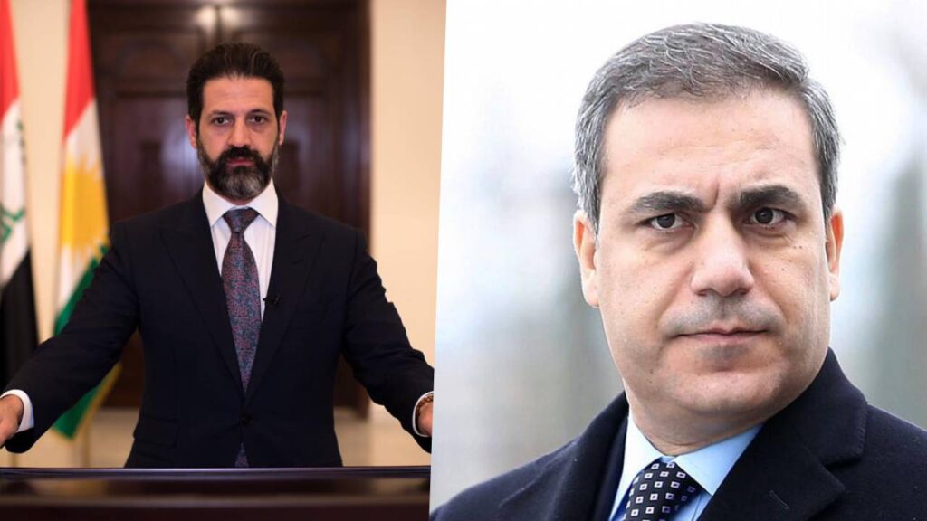 Turkey’s intel chief Hakan Fidan meets Iraqi Kurdistan’s Qubad Talabani ...