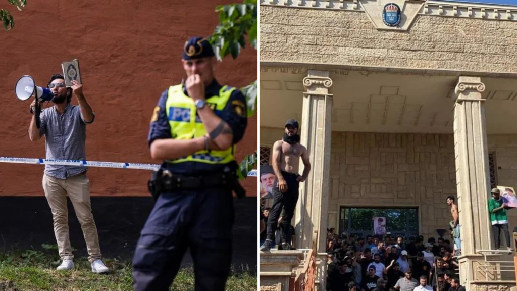 Protesters enter Swedish embassy in Iraq over Quran burning incident ...